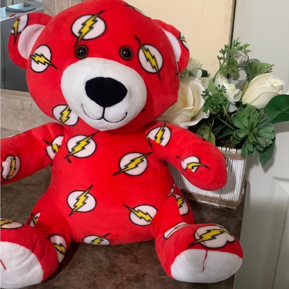 Six Flags | Toys | Six Flags Lightning Bolt Teddy Bear | Poshmark